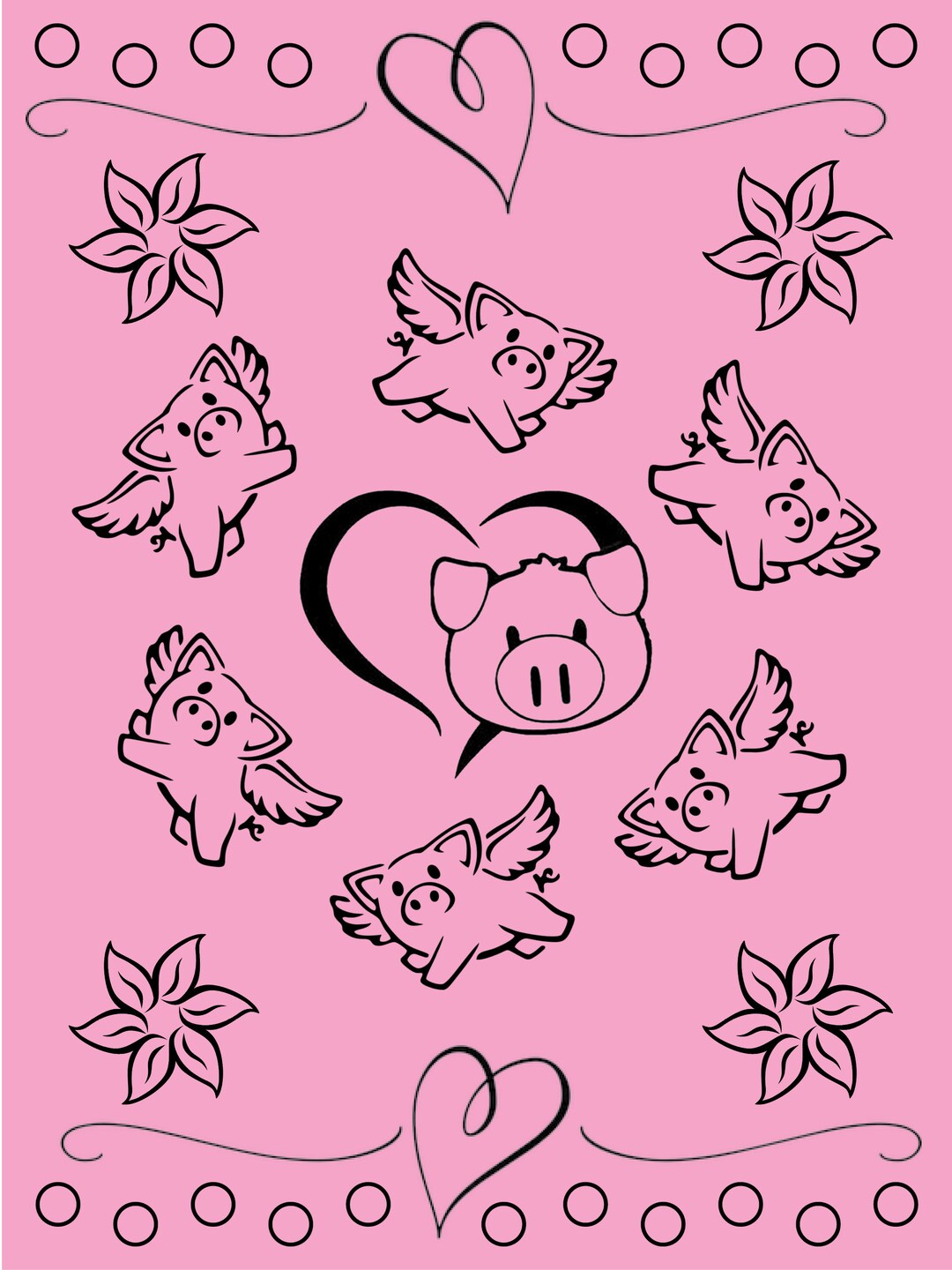 When Pigs Fly Full Size Tapestry Afghan Pattern - Etsy