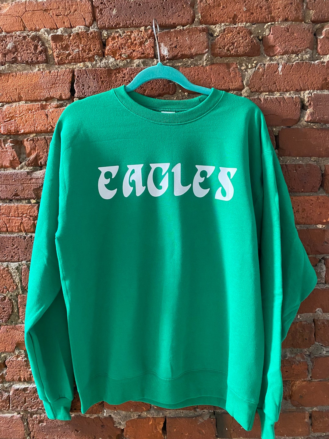 Kelly Green Eagles Crewneck Sweatshirt - Etsy