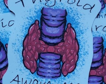 Thyroidectomy Sticker Funny Thyroid Cancer Sticker - Etsy
