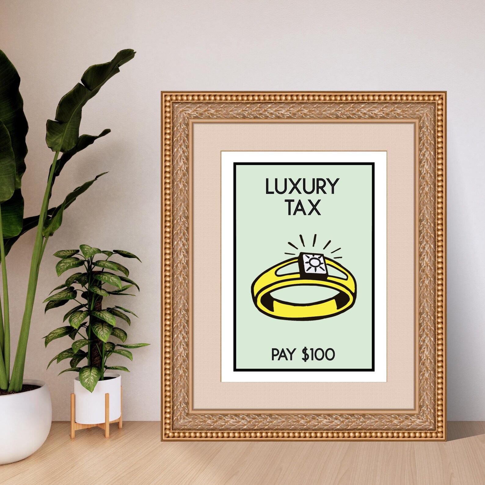 Personalised Monopoly Engagement Wedding Poster - Etsy
