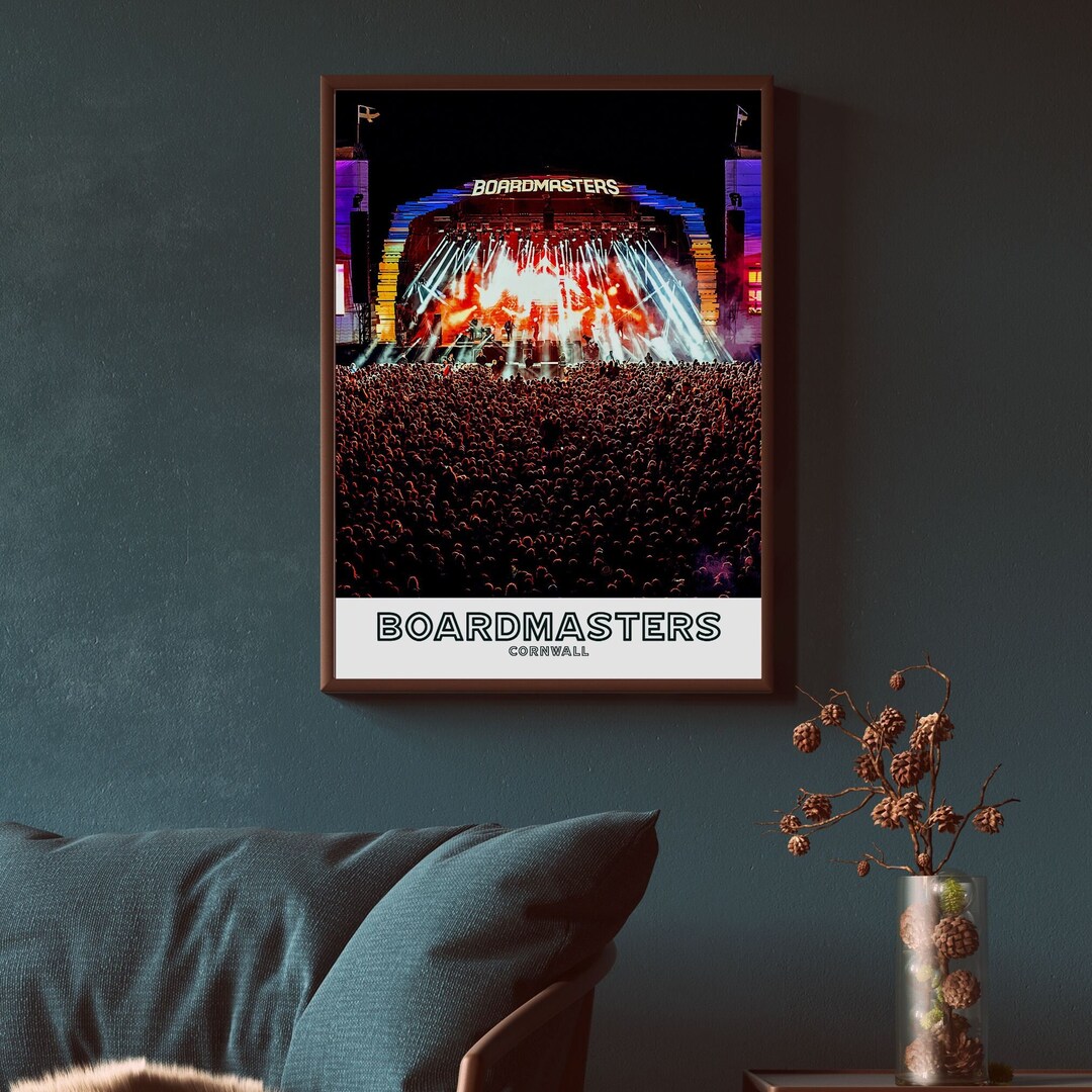 Boardmasters Festival at Night Poster - Etsy