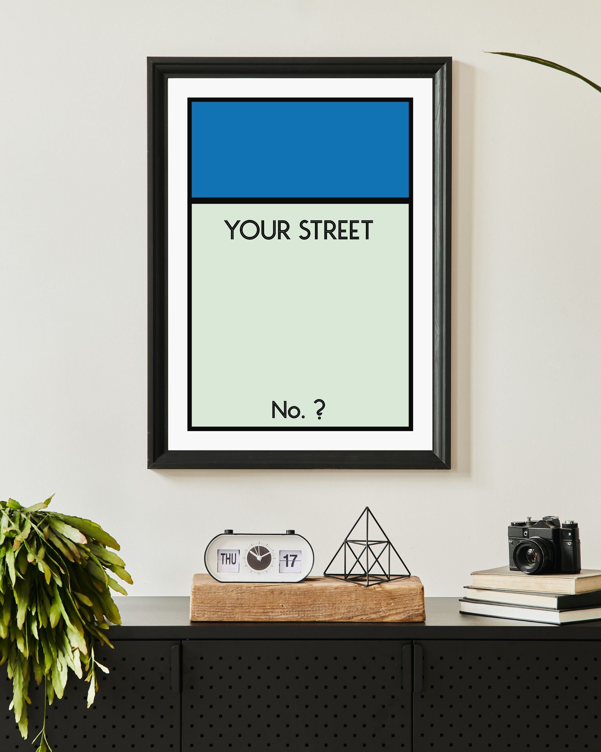Personalised Monopoly Print Wall Art Poster Custom Property - Etsy UK