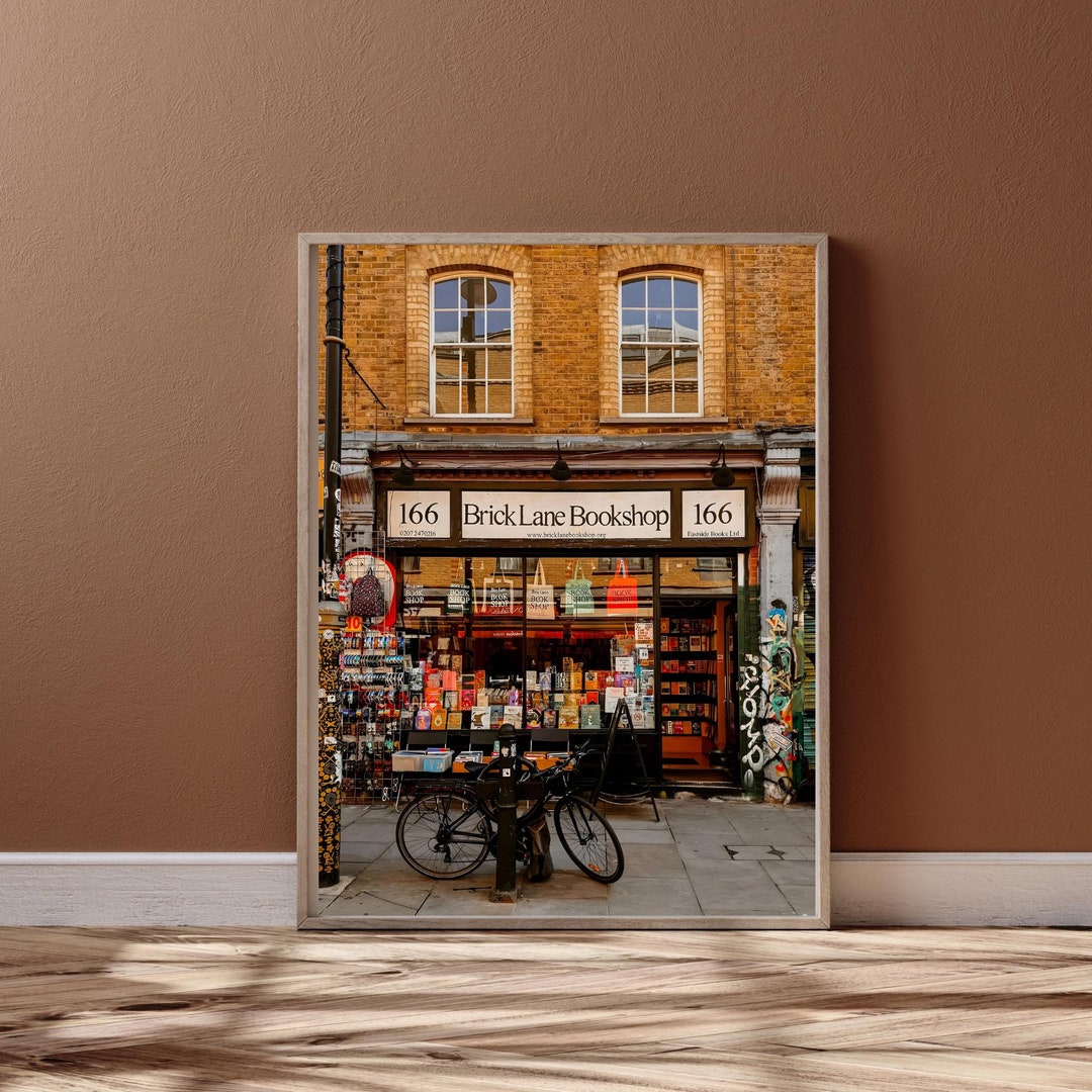Brick Lane Bookshop Poster – Iconic East London Landmark. Bookshop ...