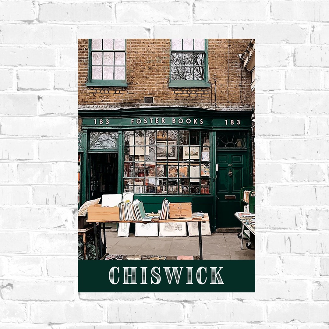 Chiswick Foster Books London Cult Book Shop Art Print Literary London ...