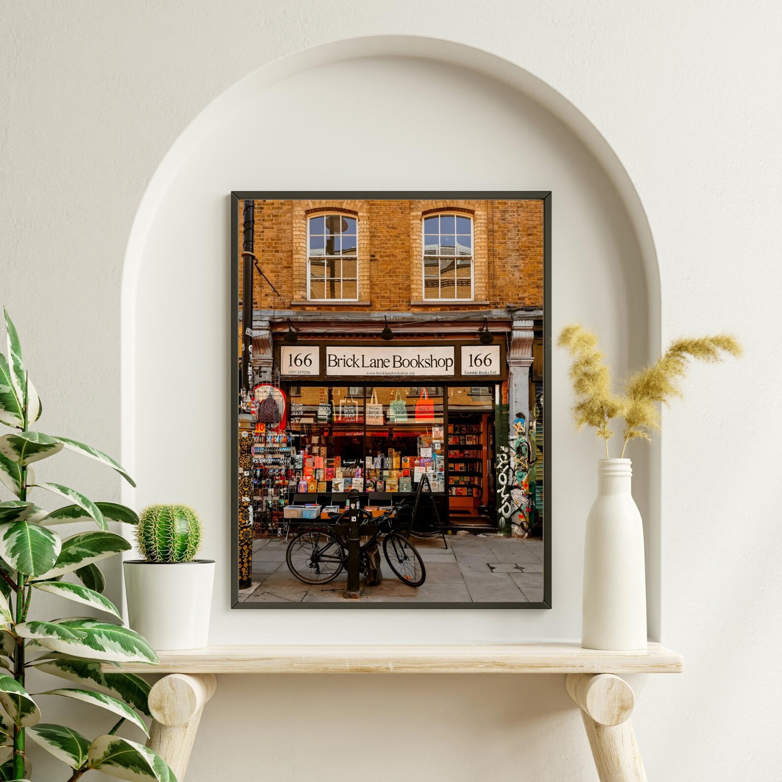 Brick Lane Bookshop Poster – Iconic East London Landmark. Bookshop ...