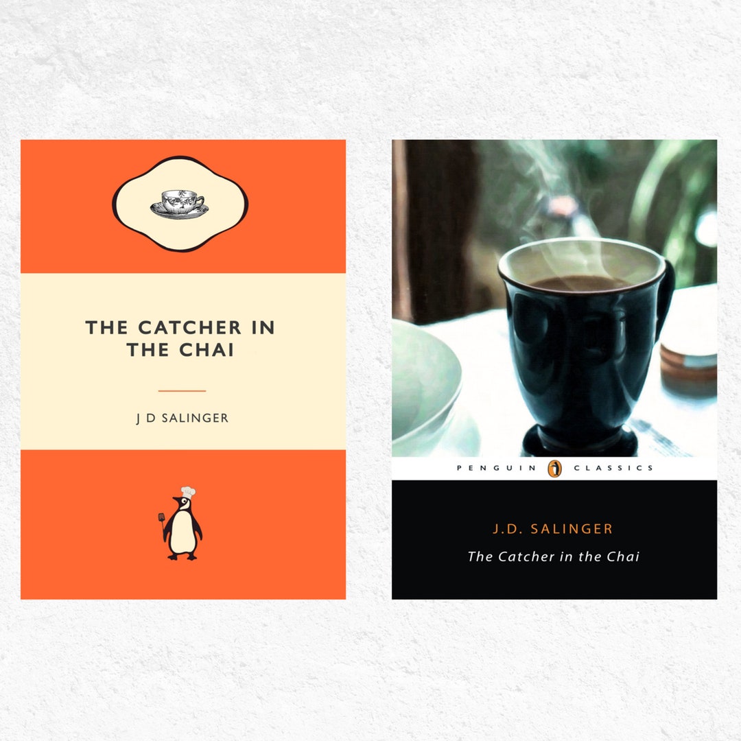 The Catcher in the Chai Poster | J.D. Salinger Food Pun Art - Etsy