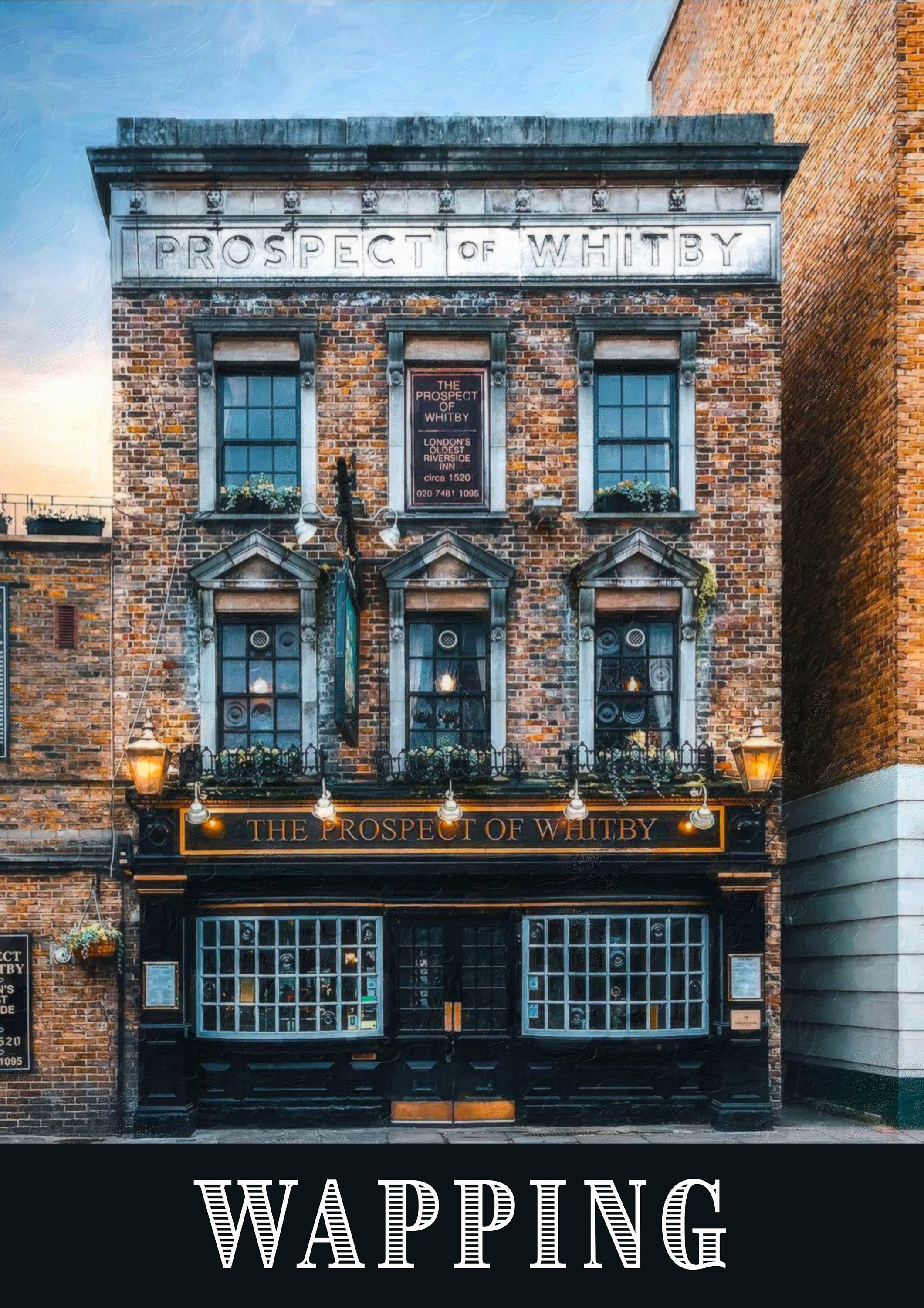 Wapping London Borough Art Print / the Prospect of Whitby Pub - Etsy UK