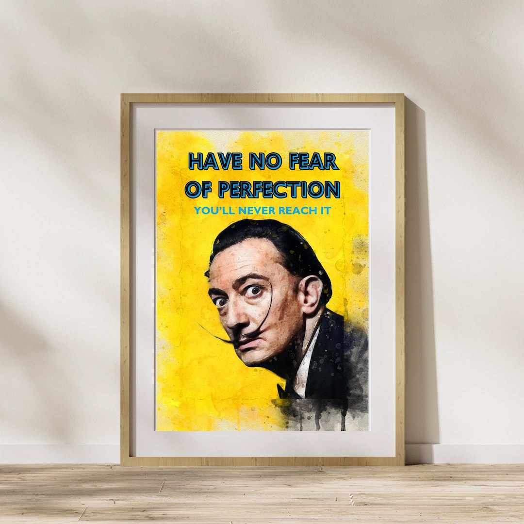 Salvador Dali Inspirational Quote Poster. Famous Artist Wall Art ...