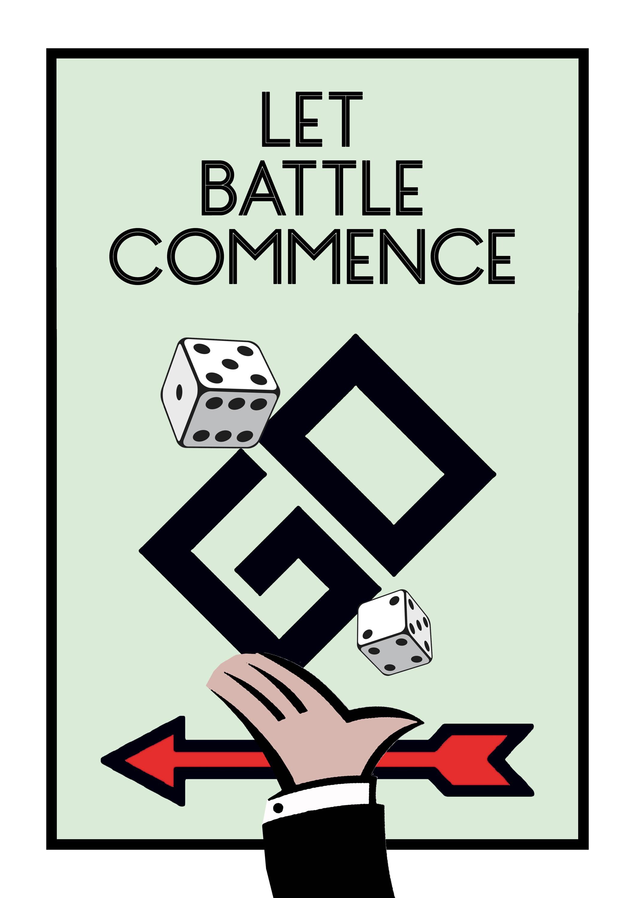 Digital Download "let Battle Commence" Motivational Monopoly-inspired ...