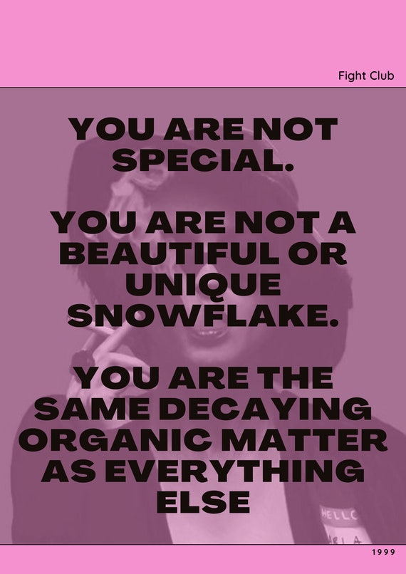 Fight Club Quotes You Are Not