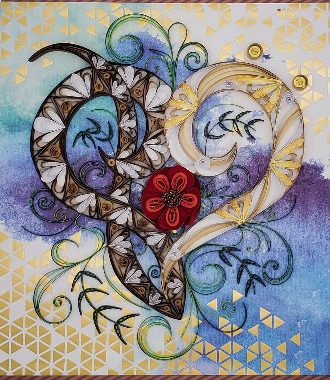 Treble Clef Wall Art, Bass Clef Wall Art, Treble Bass Clef Heart, Paper ...