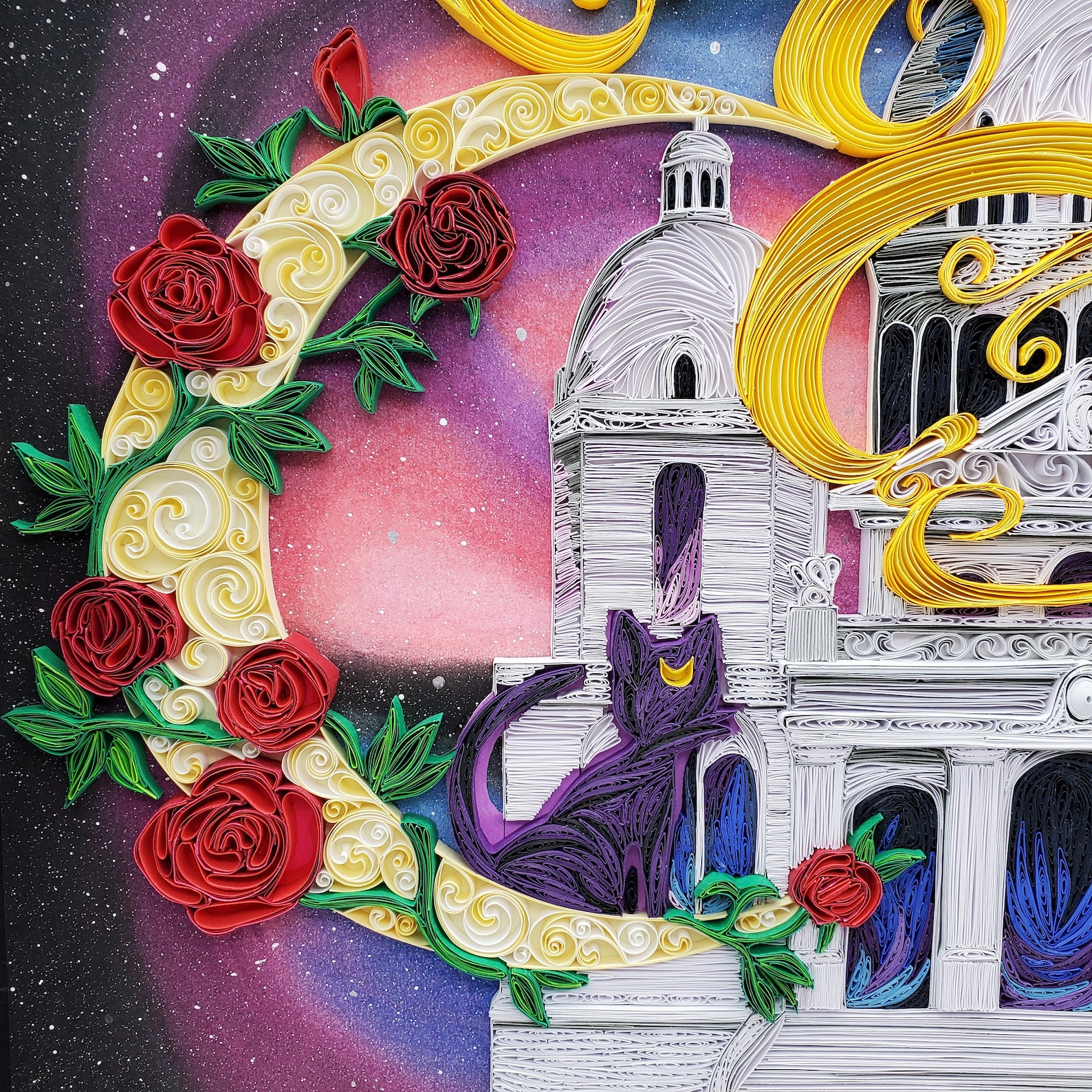 Sailor Moon Wall Art Sailor Moon Fan Art Paper Quilling Art - Etsy