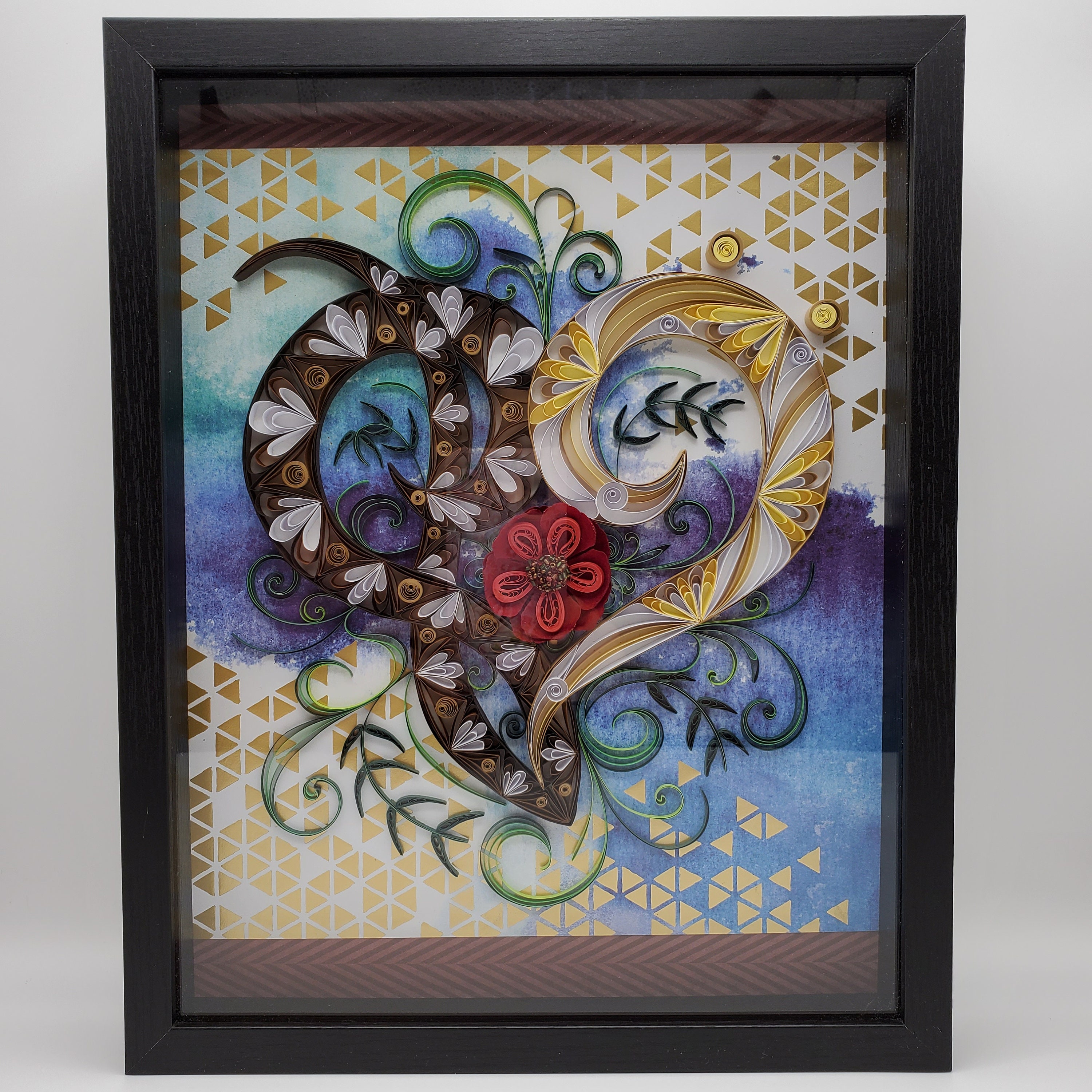 Treble Clef Wall Art Bass Clef Wall Art Treble Bass Clef Heart Paper Quilling Art Music T