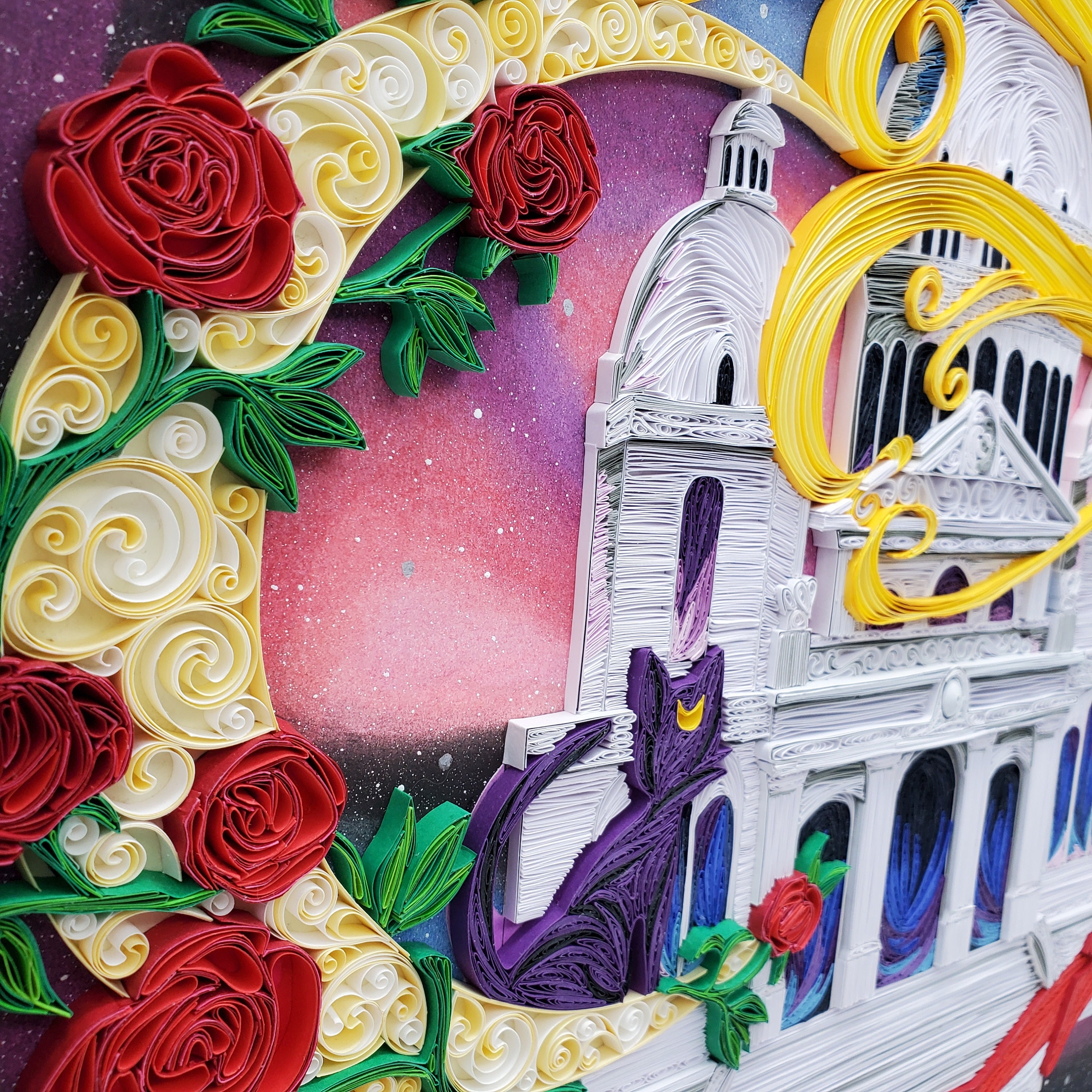 Sailor Moon Wall Art Sailor Moon Fan Art Paper Quilling Art - Etsy