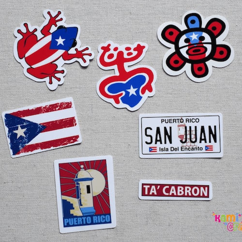 Waterproof Stickers Puerto Rico Sticker Boricua En La Luna - Etsy