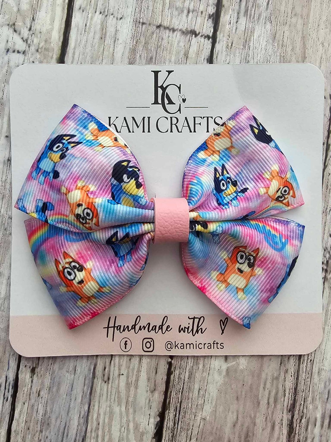 Bluey and Bingo Ribbon Bow - Etsy