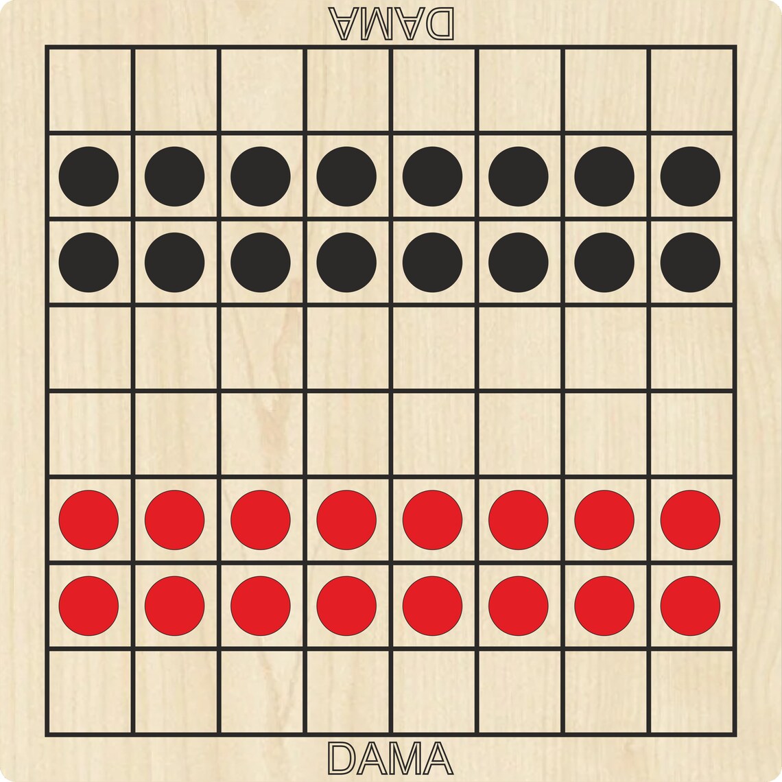 Wooden Intelligence Games 5 Pcs, Dama Surakarta Bihar 9 Taş 3 Taş - Etsy