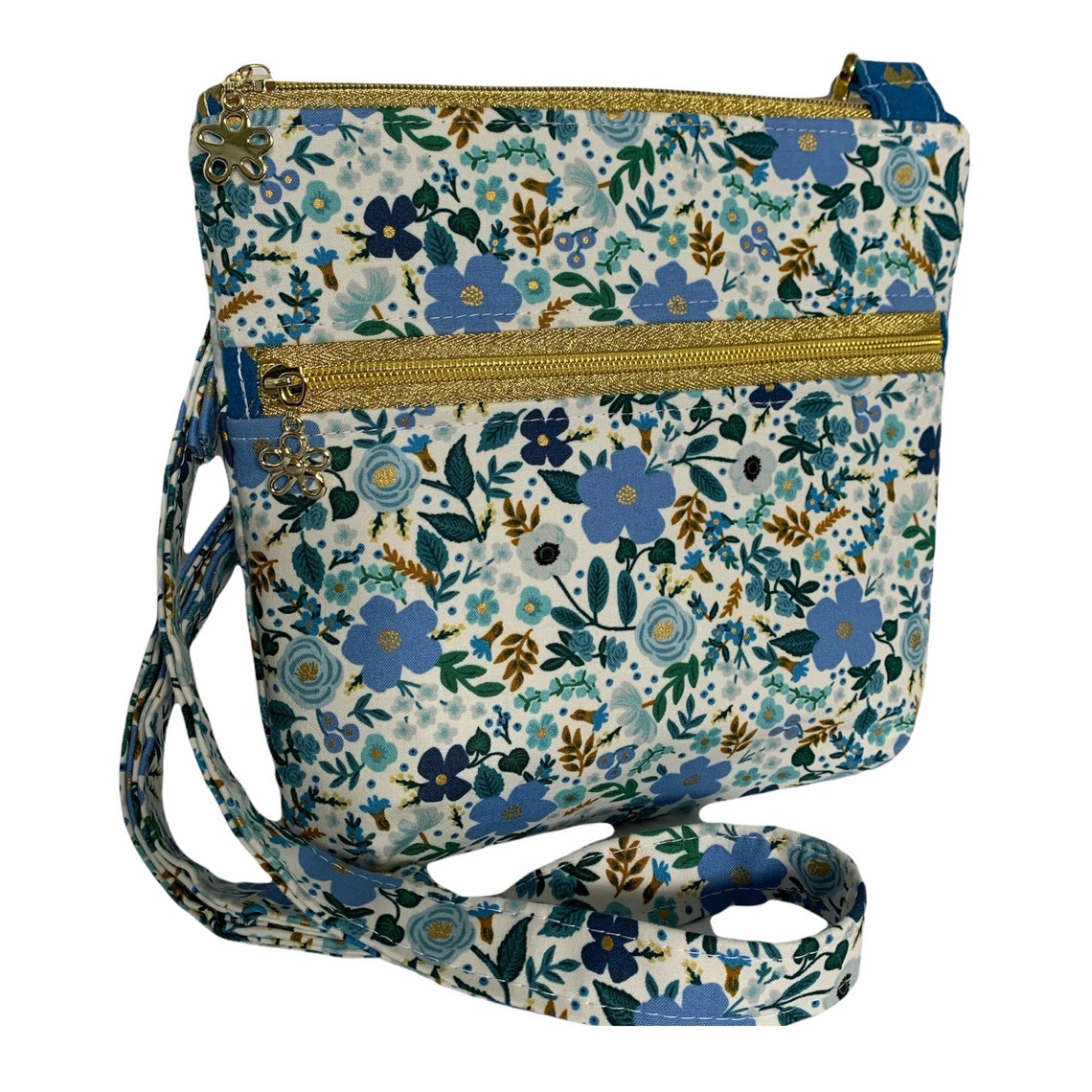 Blue and Gold Koda Crossbody Bag - Etsy