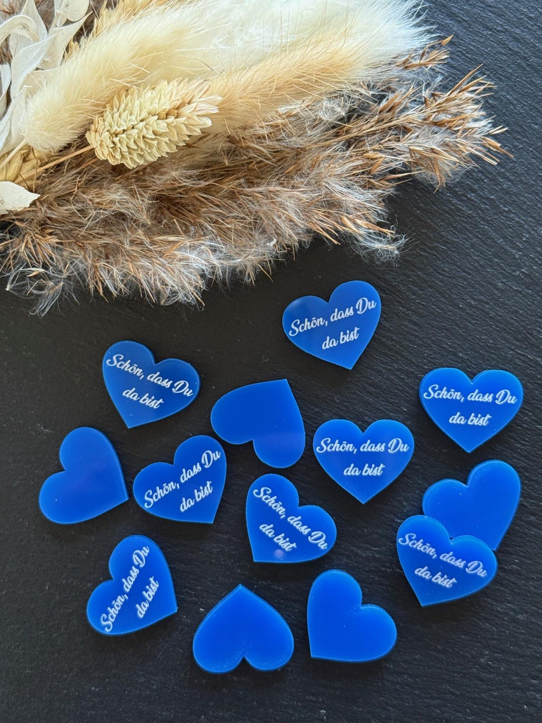 25 Pieces Scatter Decoration Plexiglass Acrylic Glass Heart Table ...