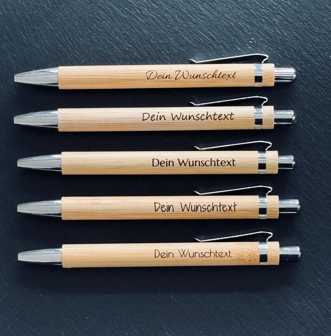 Kugelschreiber personalisiert aus Holz | Kugelschreiber mit Gravur ...