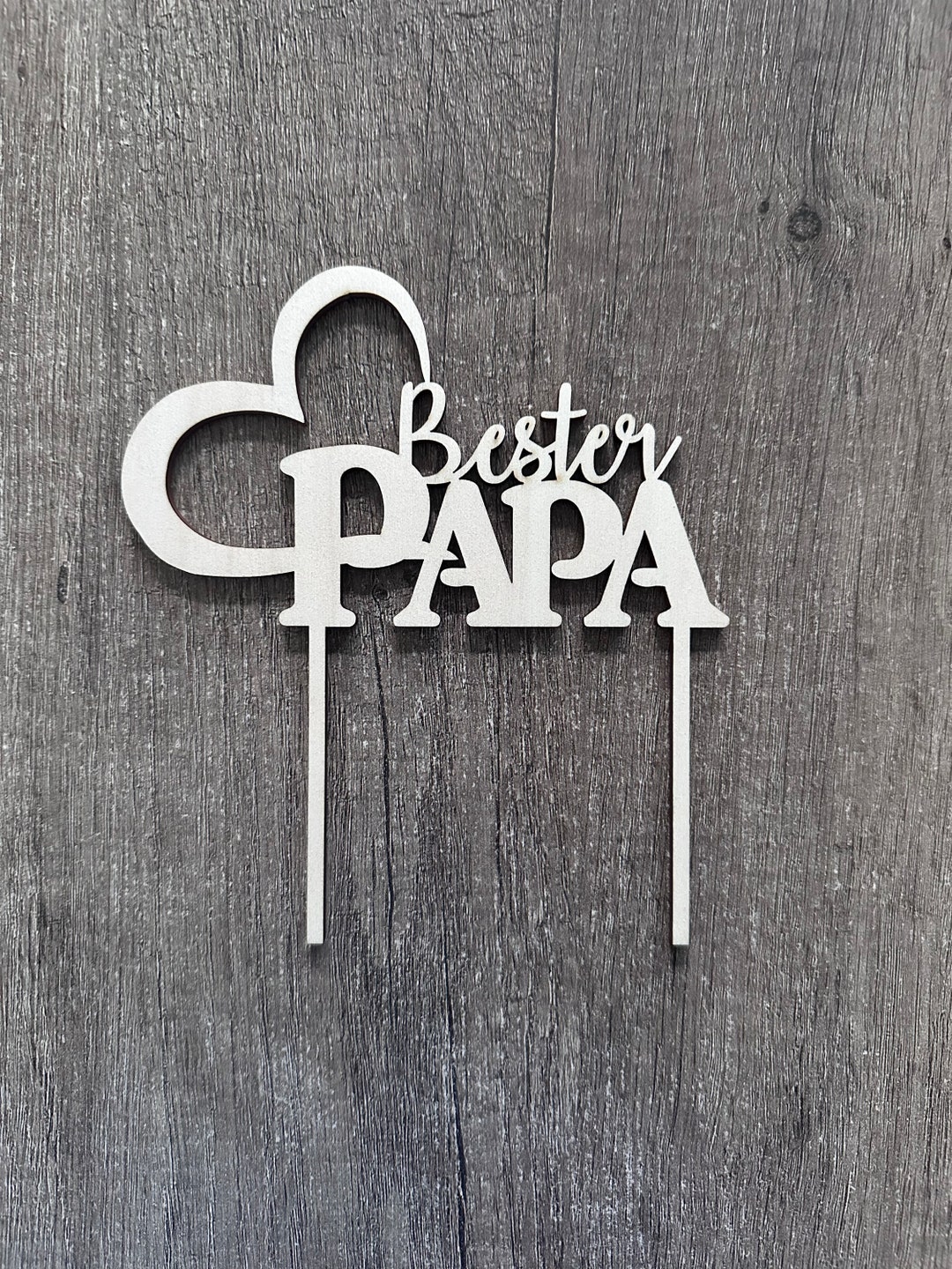 CAKE TOPPER Best Dad Wooden Cake Toppers Fathers Day Dad Dad Cake ...