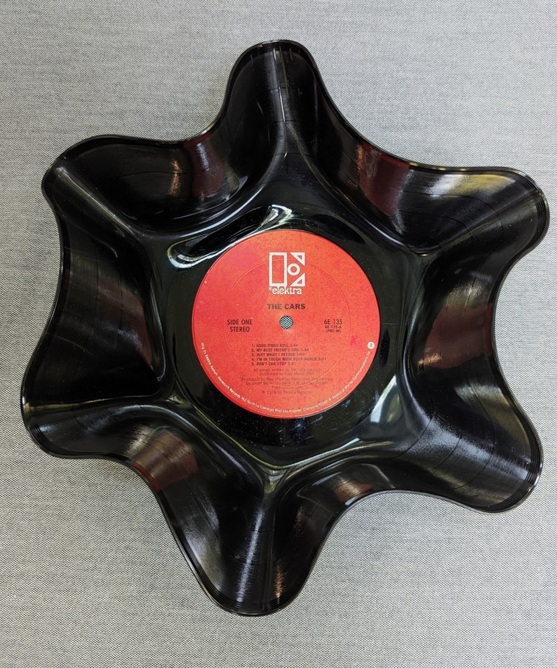 Melted Vinyl Album Bowl - Etsy