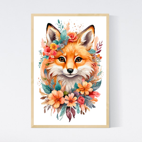 Printable Fox - Etsy
