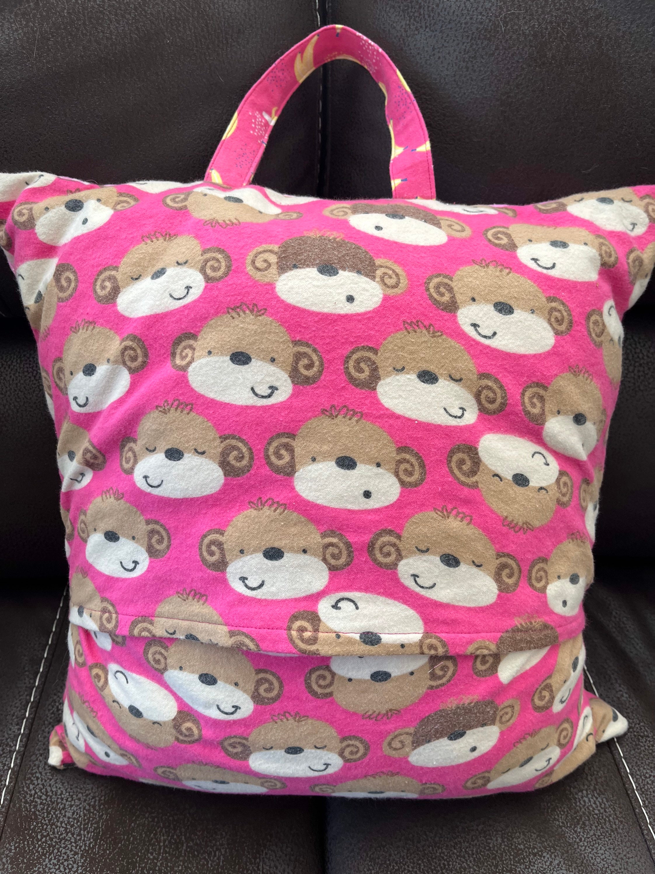 Book Pocket Pillow Tote | Cozy Reading Companion - Etsy
