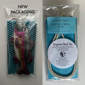 Fish Soap on a Rope Realistic Hand Painted Fun Gift for Outdoorsmen ...