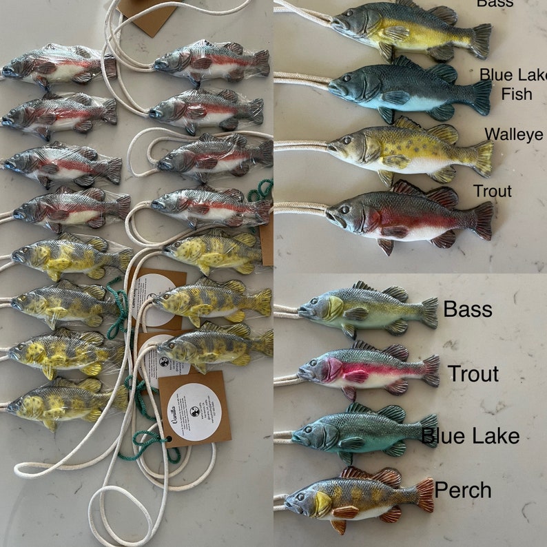 Fish Soap on a Rope Realistic Hand Painted Fun Gift for - Etsy