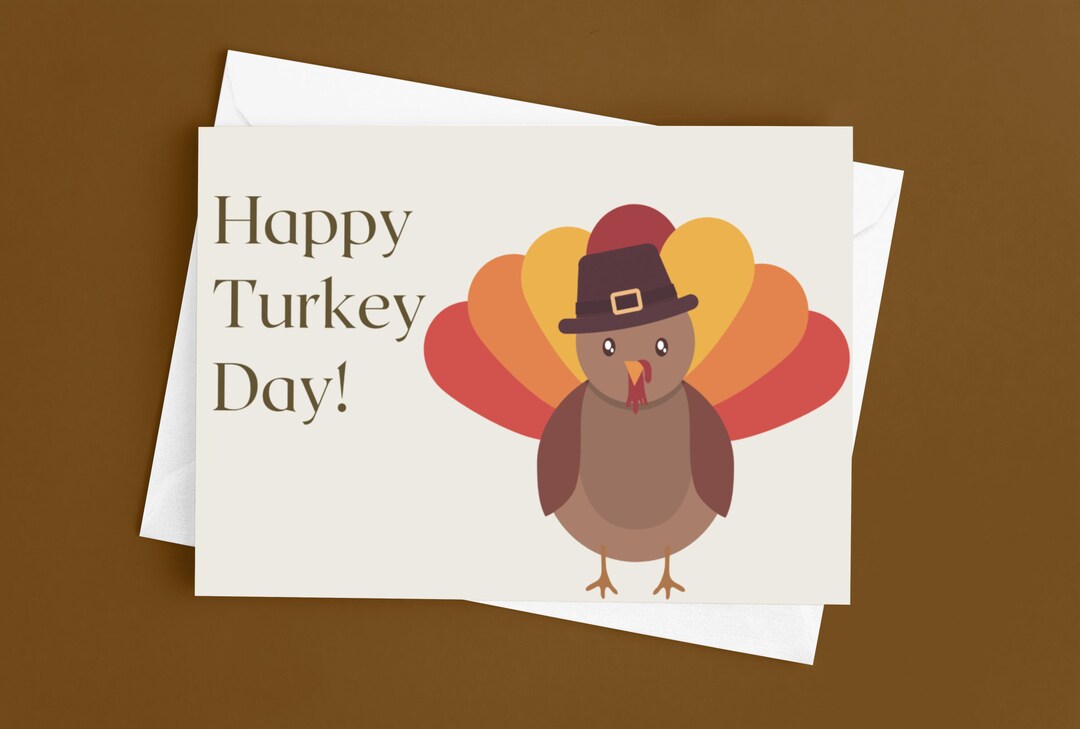 Printable Thanksgiving Card, Instant Download, PDF Thanksgiving Card ...