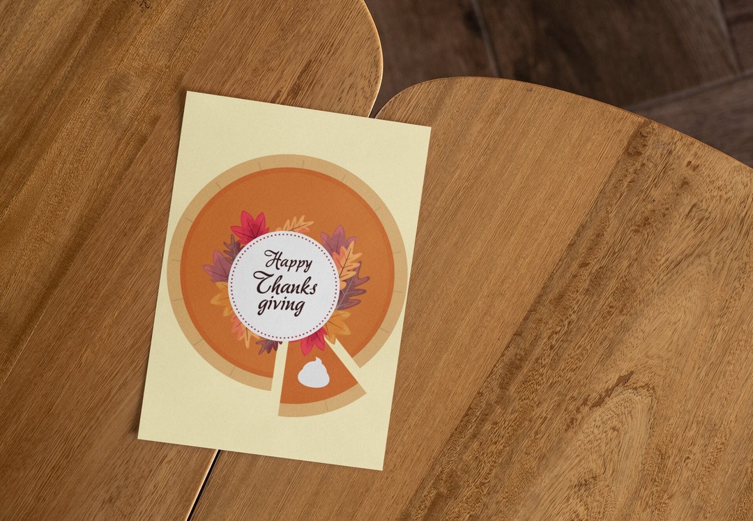 Printable Thanksgiving Card, Instant Download, PDF Thanksgiving Card ...