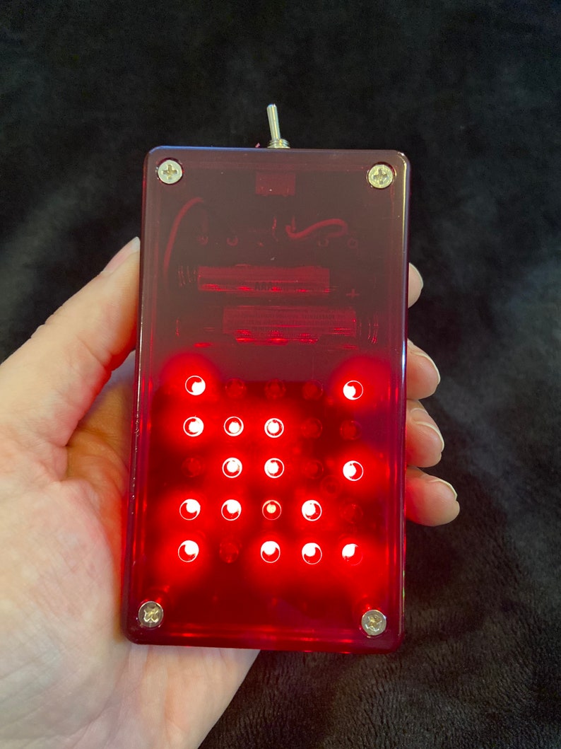 Supercomputer Retro Computing Random Flashing Lights Red Case White ...