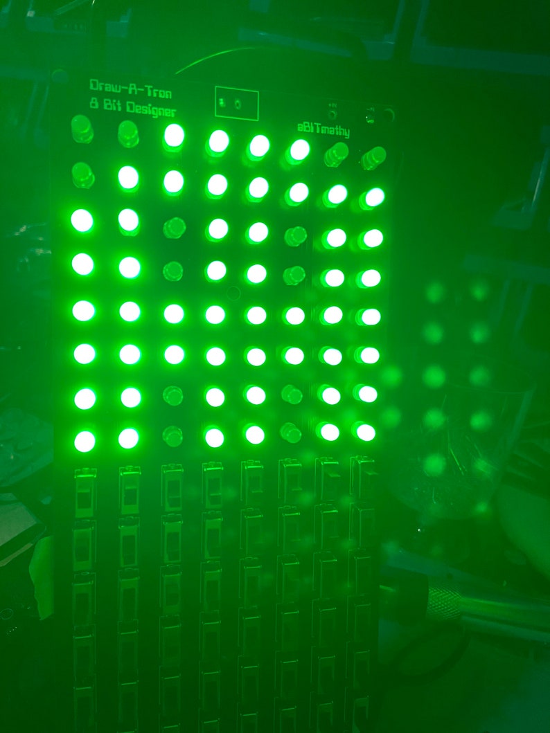 Lo Fi Pixel Art Drawing Grid 8 X 8 LED Drawing 8 Bit 64 LED - Etsy