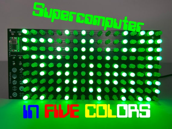 Assembled LARGE 153 LED Supercomputer Green Red Blue - Etsy