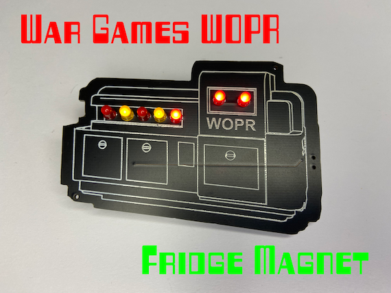 Wargames Film Prop WOPR Fridge Magnet Flashing LED - Etsy