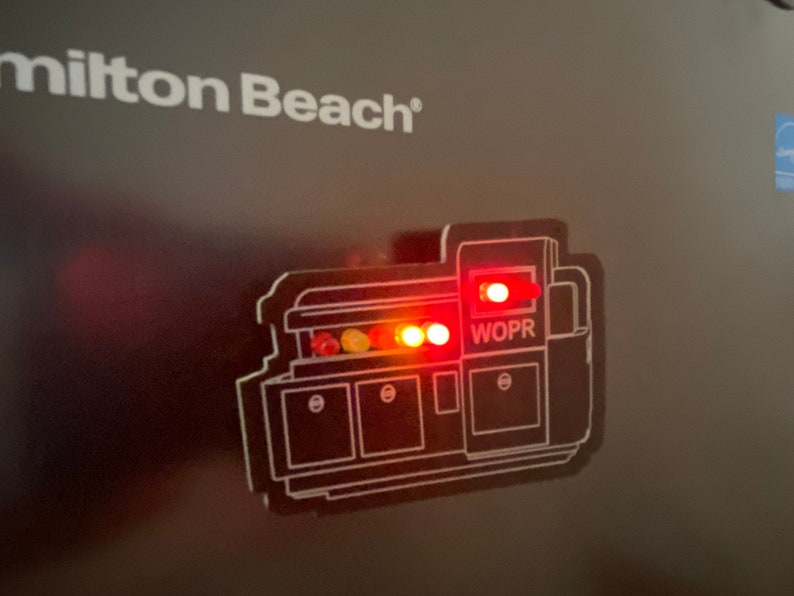 Wargames Film Prop WOPR Fridge Magnet Flashing LED - Etsy