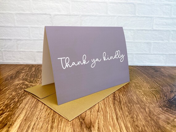Funny Thank You Card Handmade Cards Thank You Cards Thank | Etsy