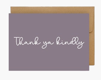 Thank You Kindly - Etsy