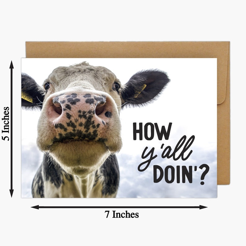 How Y'all Doing Greeting Card, Funny Card, Get Well Soon, Friendship ...