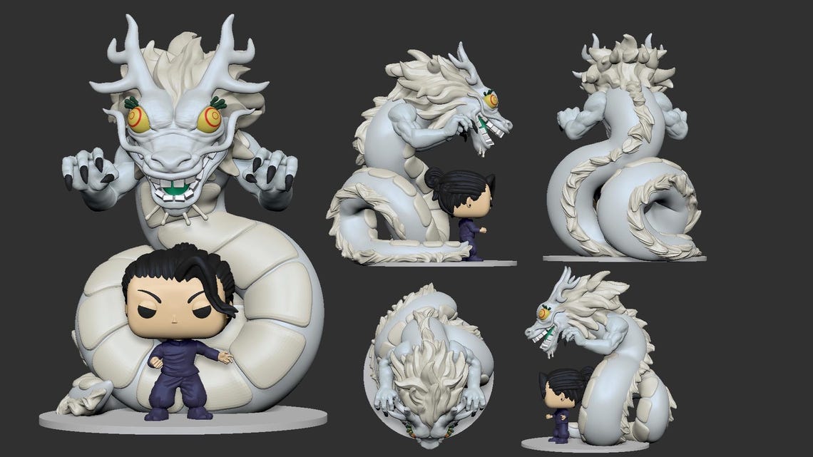 Suguru Geto and Rainbow Dragon - Etsy