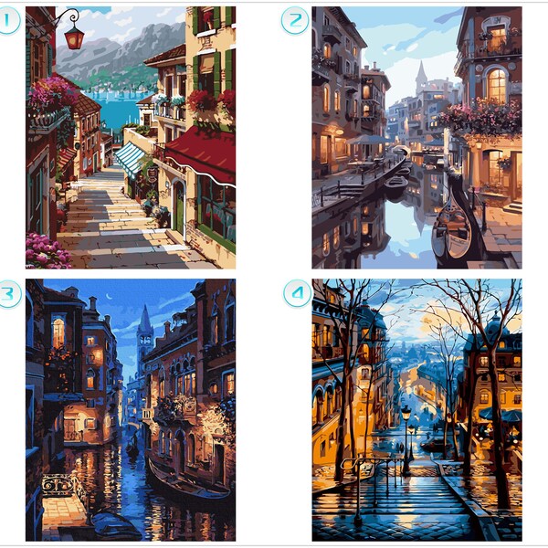 Paint by Numbers Cities - Etsy