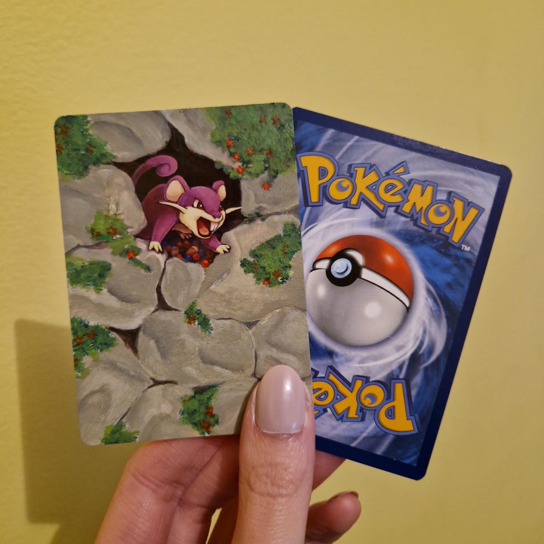 Ogrepon Painted Pokémon Card - Etsy