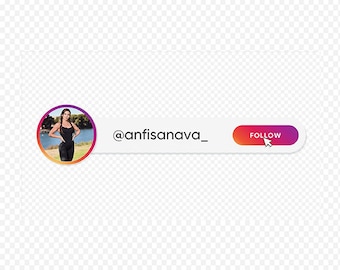 Custom Animated Instagram Follow Portrait Overlay - Etsy