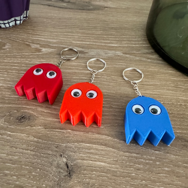 Pacman Keychain - Etsy