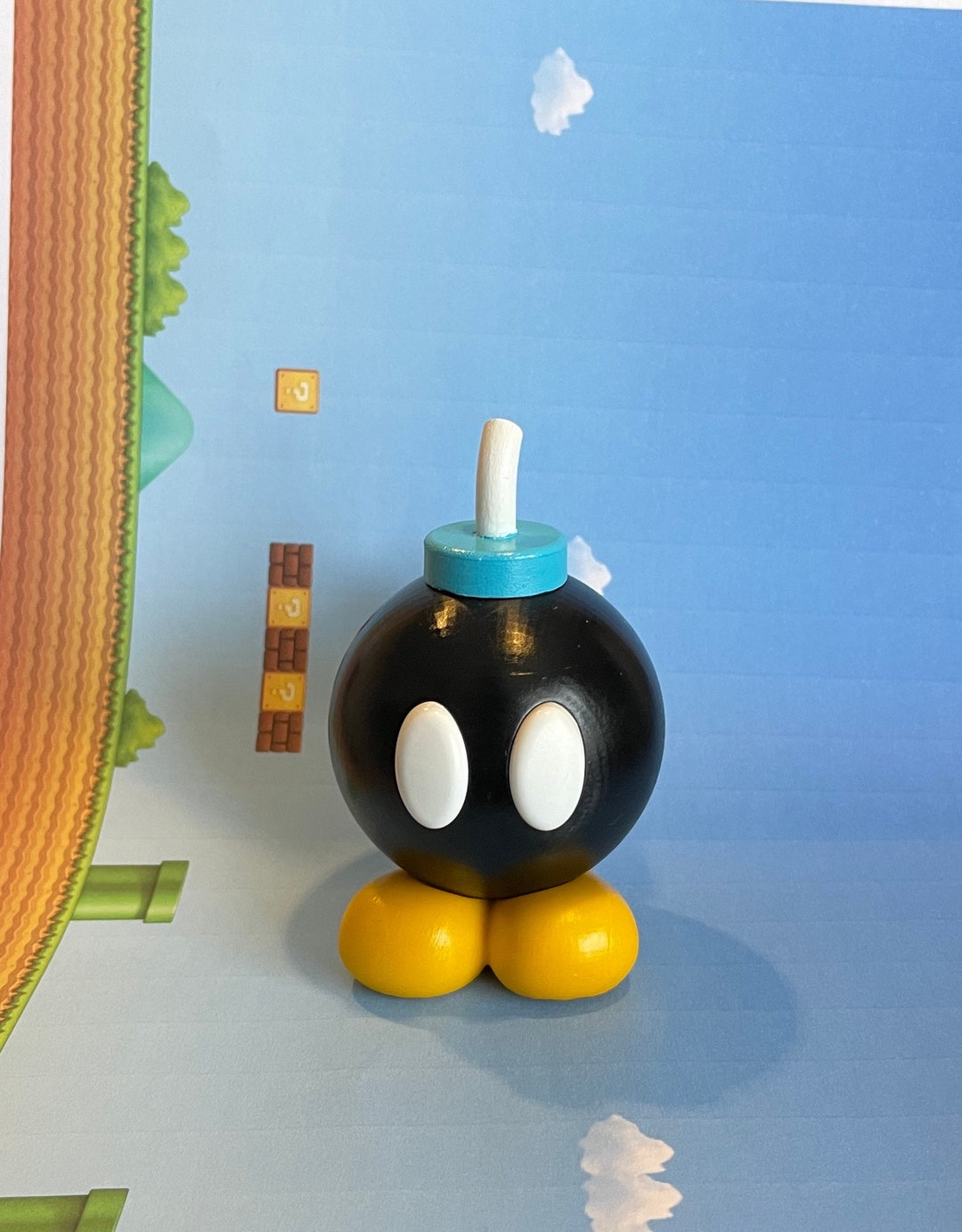 Bob-omb Super Mario Bros, Impreso En 3D Y Pintado a Mano / Nintendo - Etsy