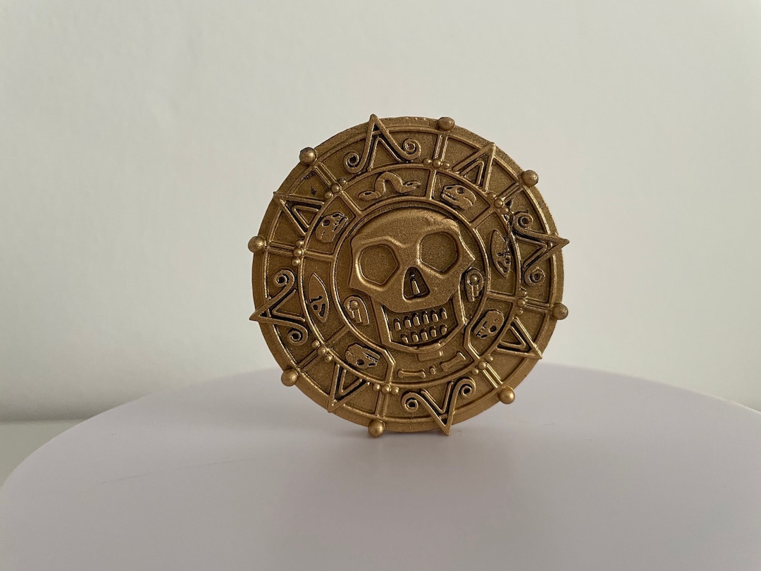 Cursed Aztec Gold Coin Pirates of the Caribbean 3D Printed - Etsy