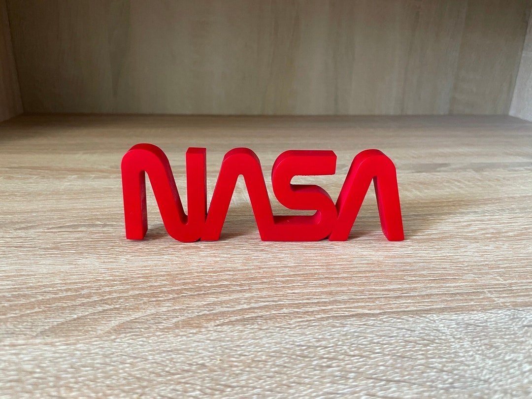 NASA Old Logo 3D Printed Hand Painted - Etsy