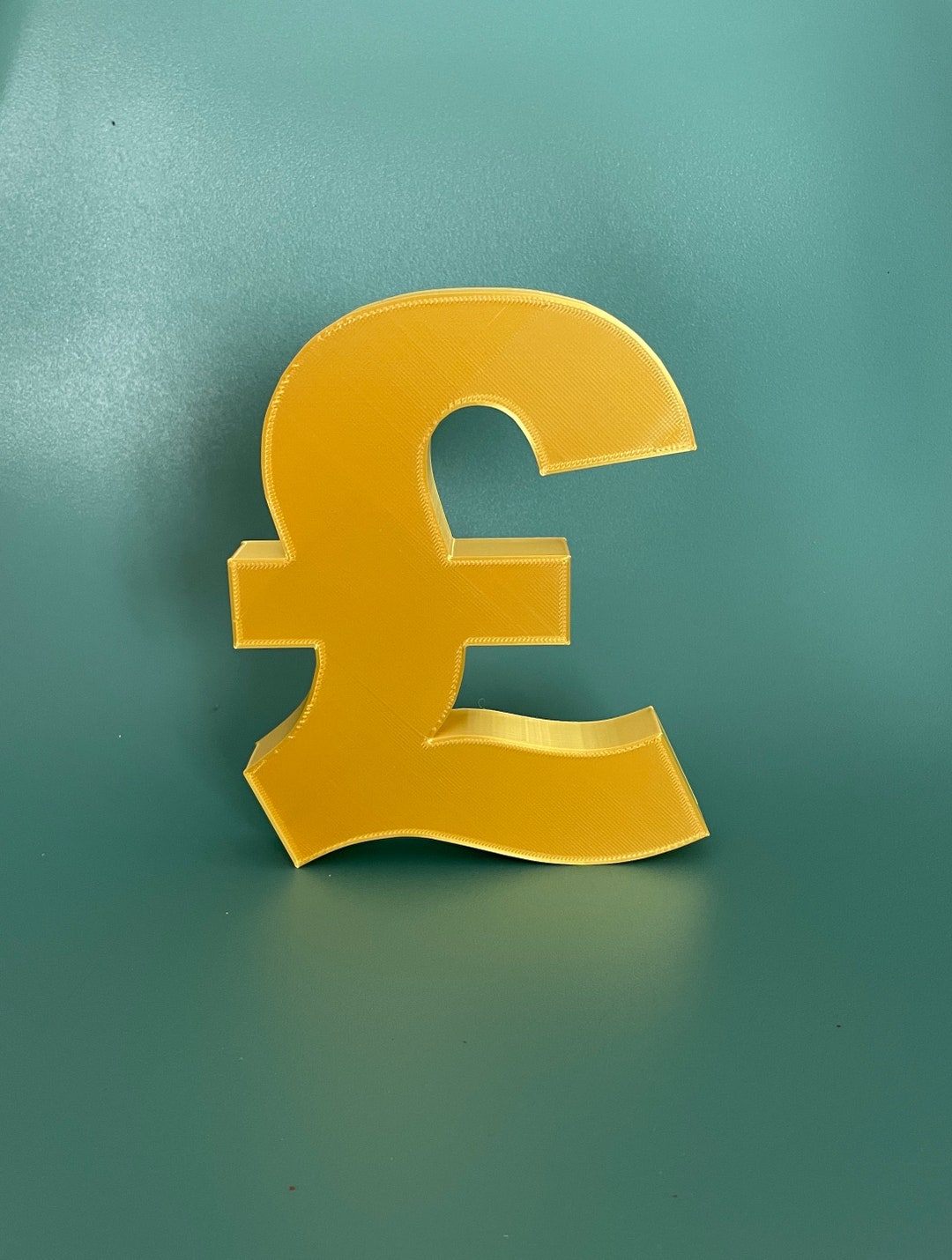 Pound Symbol 3D Printed 6.2" Gold - Etsy