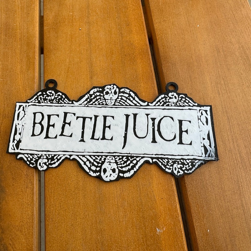 Beetlejuice Sign - Etsy